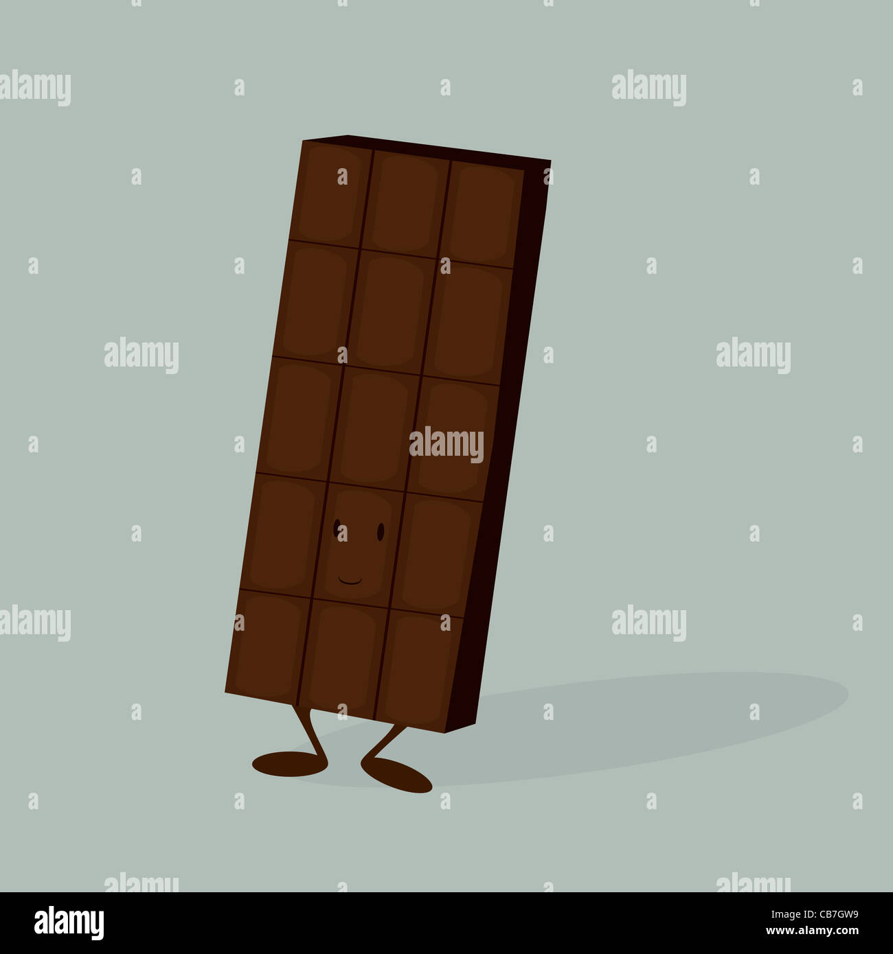 Smiling chocolate bar character hi-res stock photography and images - Alamy