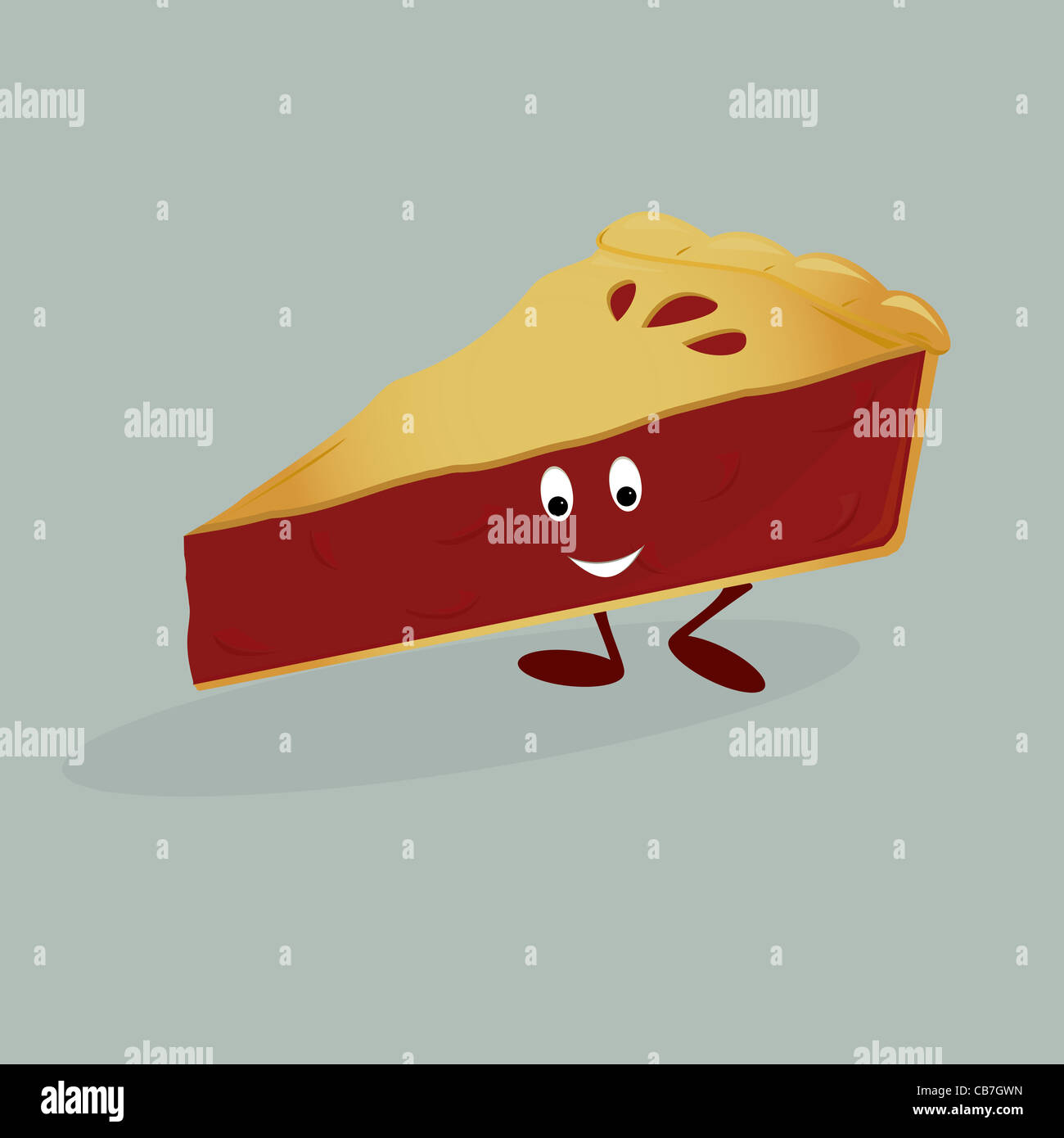 Smiling cherry pie character hi-res stock photography and images - Alamy