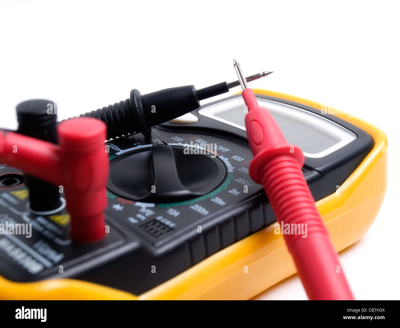 Closeup view of a multi functional multimeter device Stock Photo - Alamy