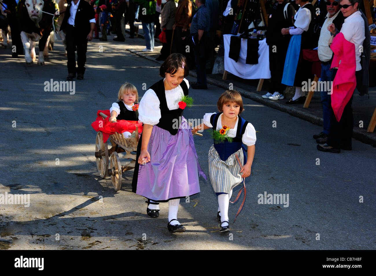 Swiss girl traditional dress hi-res stock photography and images - Alamy