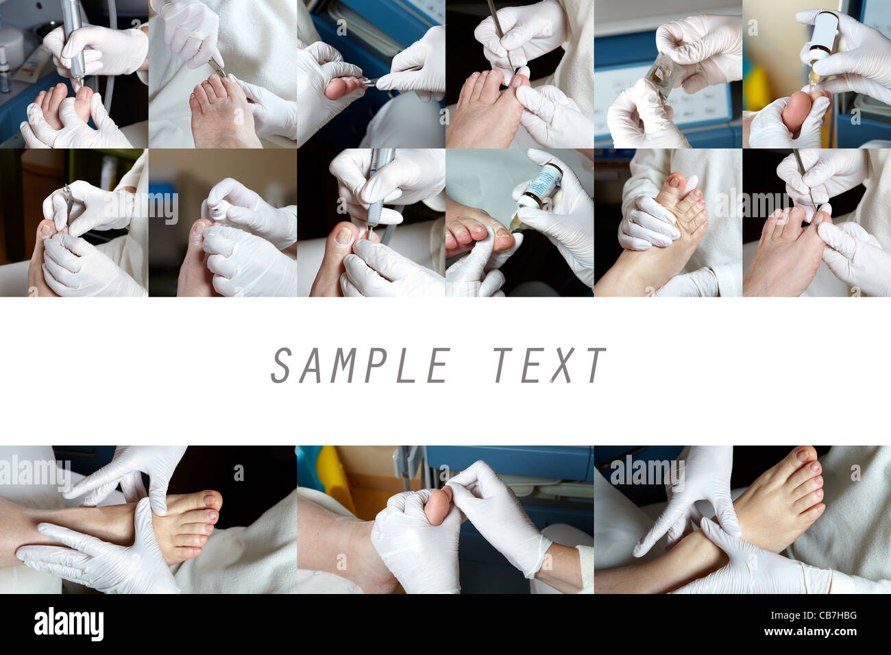 "Foot Care" Chiropody Reflexology - Massage Collage Stock Photo - Alamy