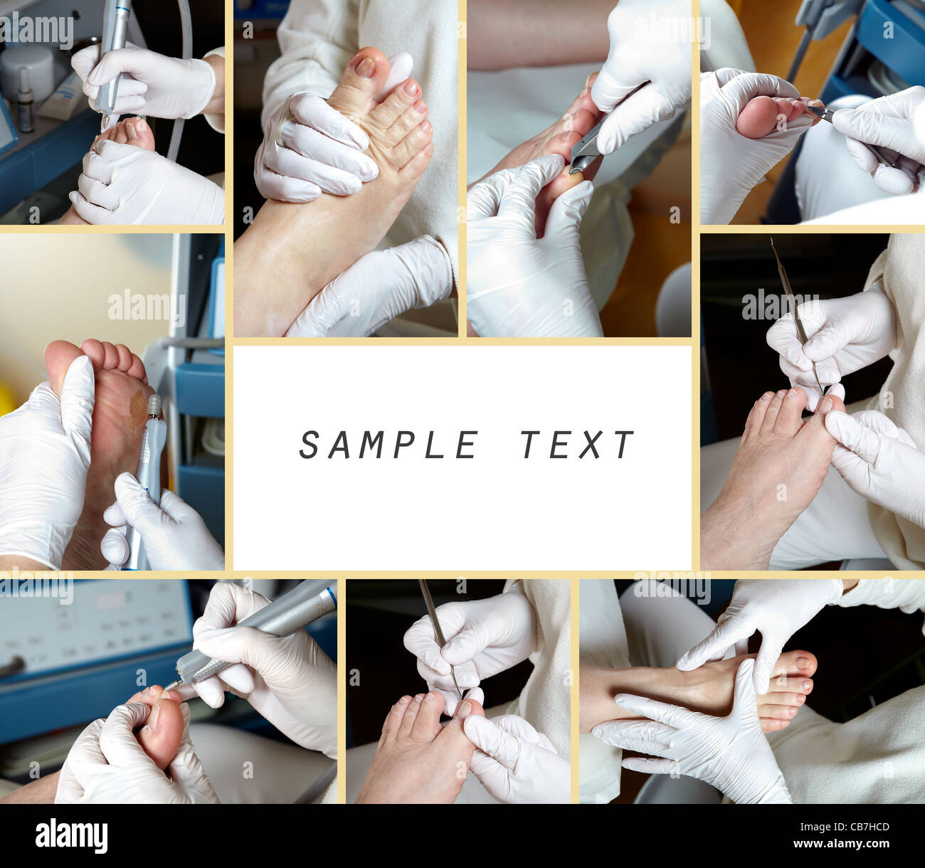 "Foot Care" Chiropody Reflexology - Massage Collage Stock Photo - Alamy