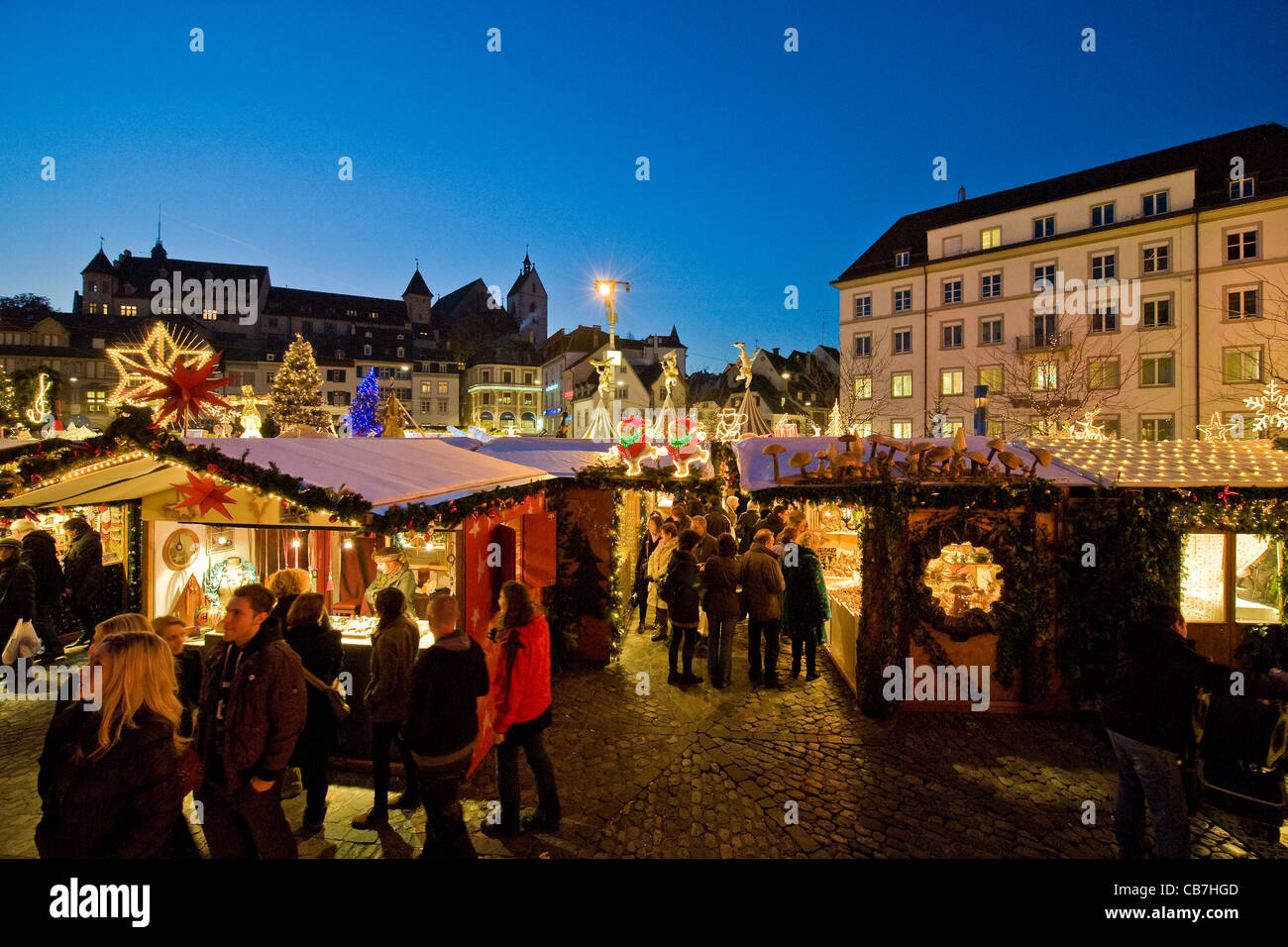 Christmas markets, Basel, Switzerland Stock Photo - Alamy