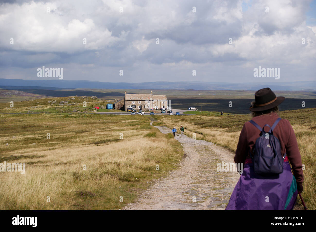 Stonesdale Moor, approaching Tan Hill Inn highest pub in Great Britain ...