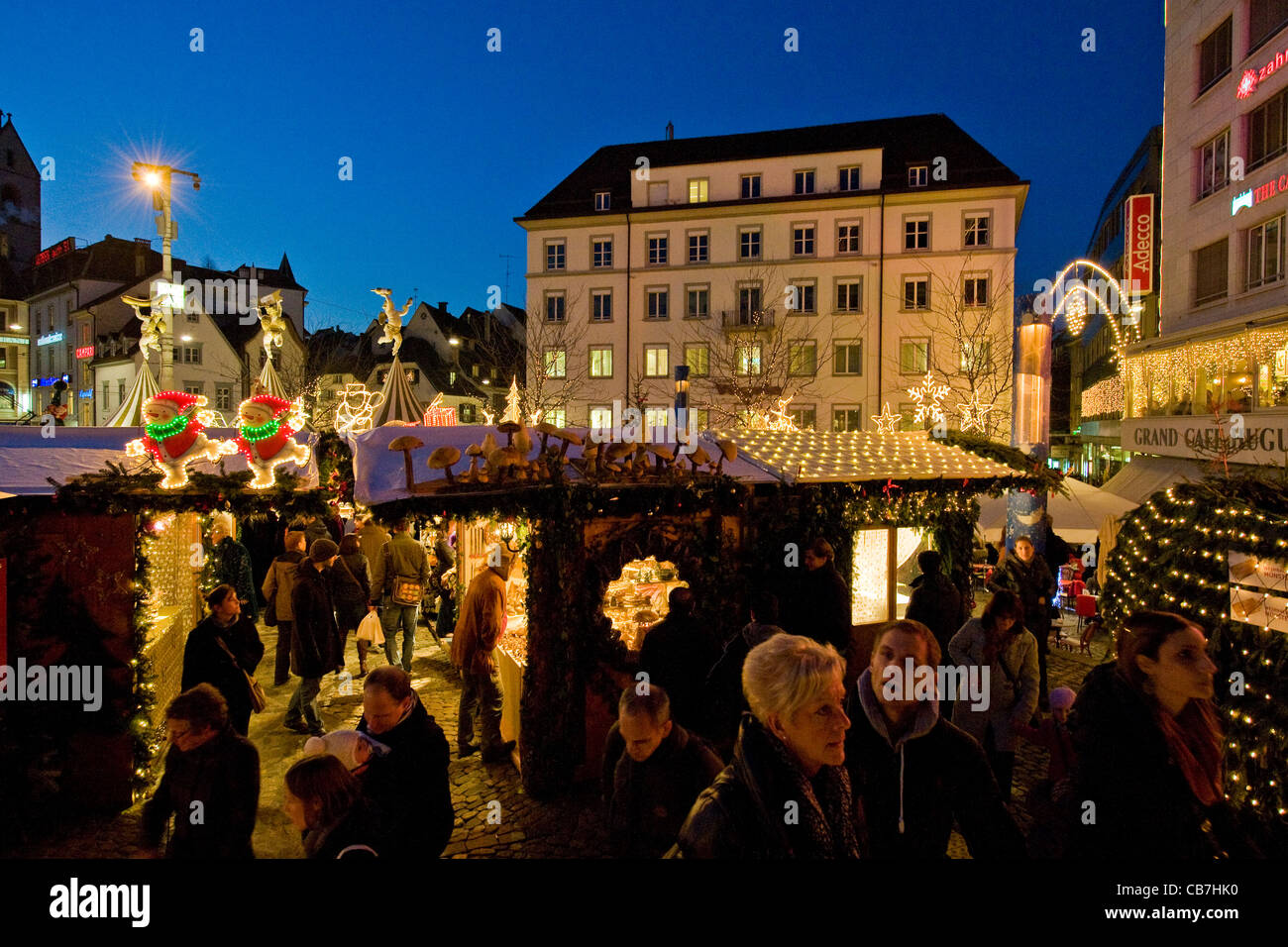 Christmas markets, Basel, Switzerland Stock Photo - Alamy