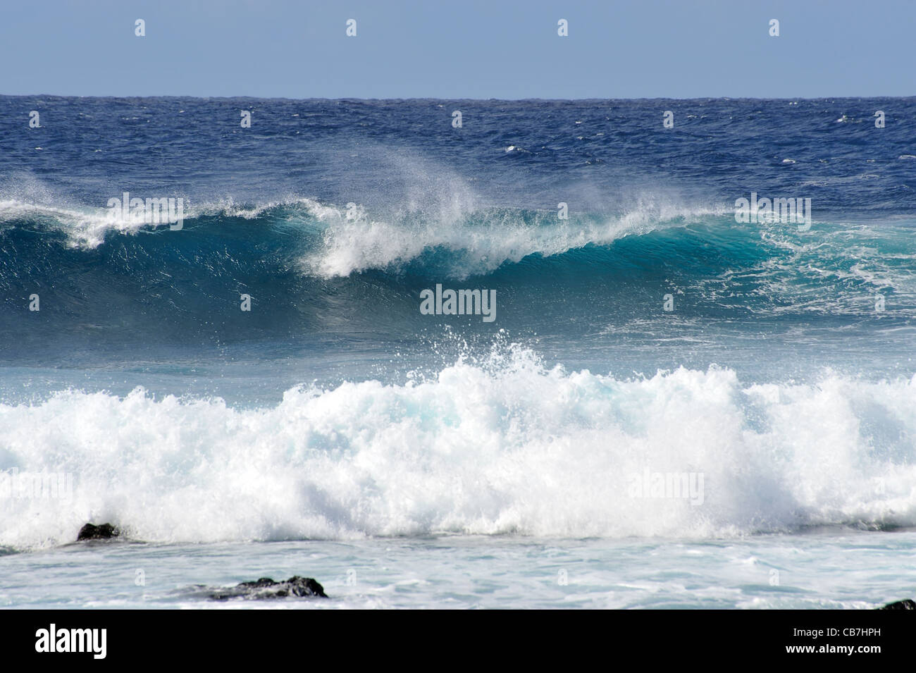 Atlantic ocean beautiful wave Stock Photo - Alamy