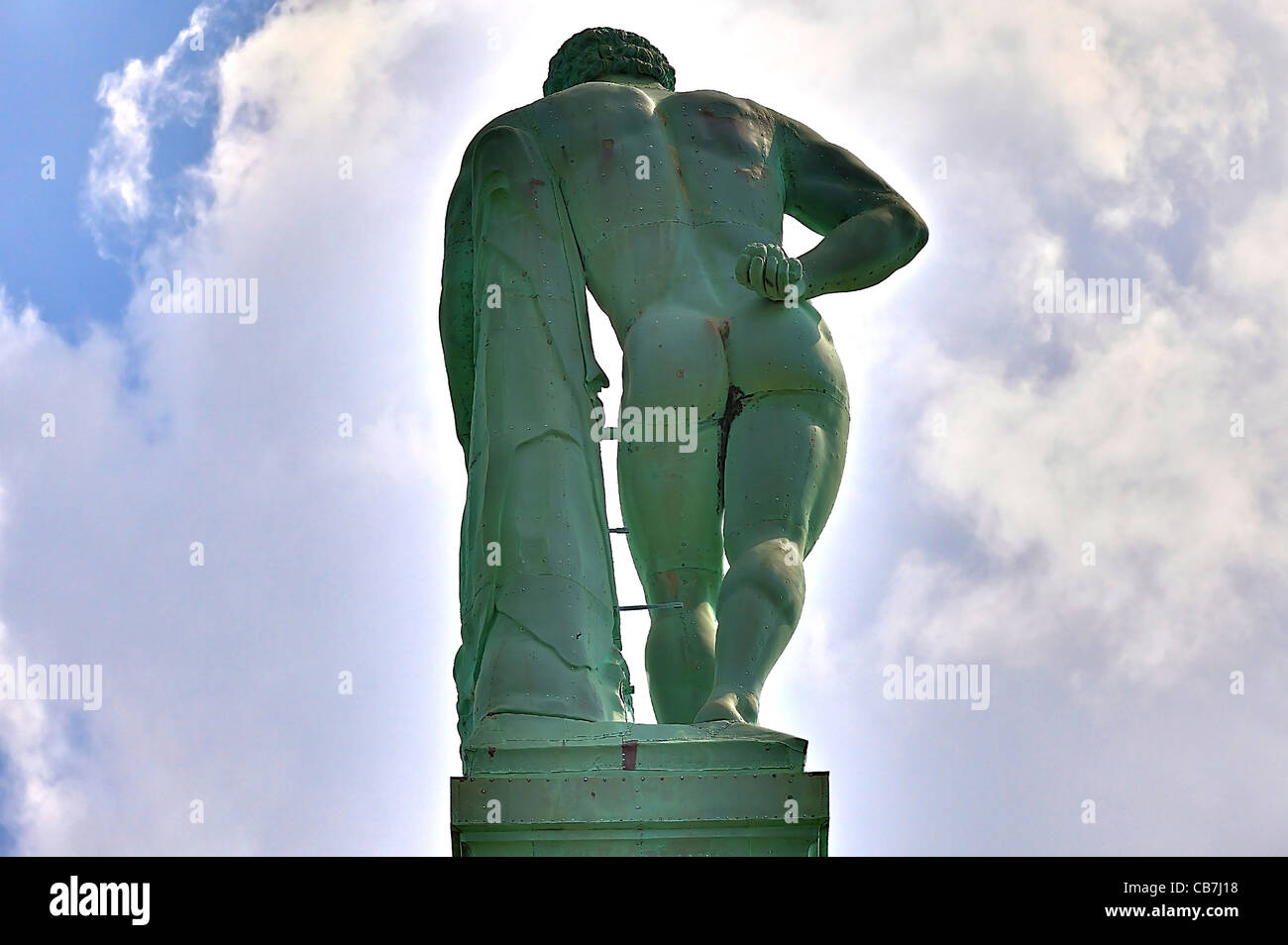 Hercules monument in Wilhelmshöhe Mountain Park in Kassel, Germany ...