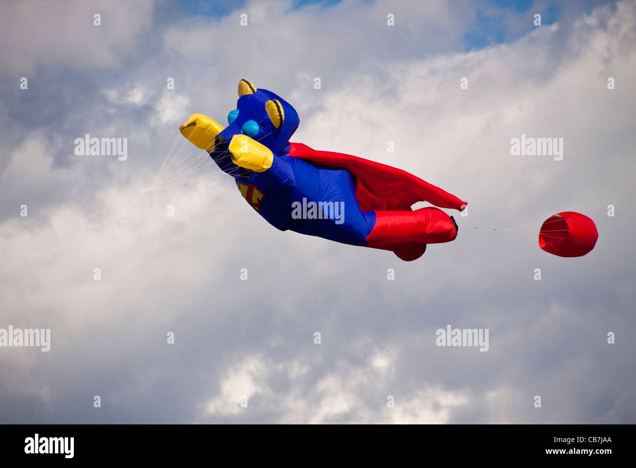 Superman Flying Away