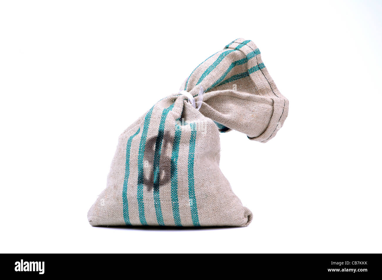 money bag with the Dollar currency symbol isolated on a white ...