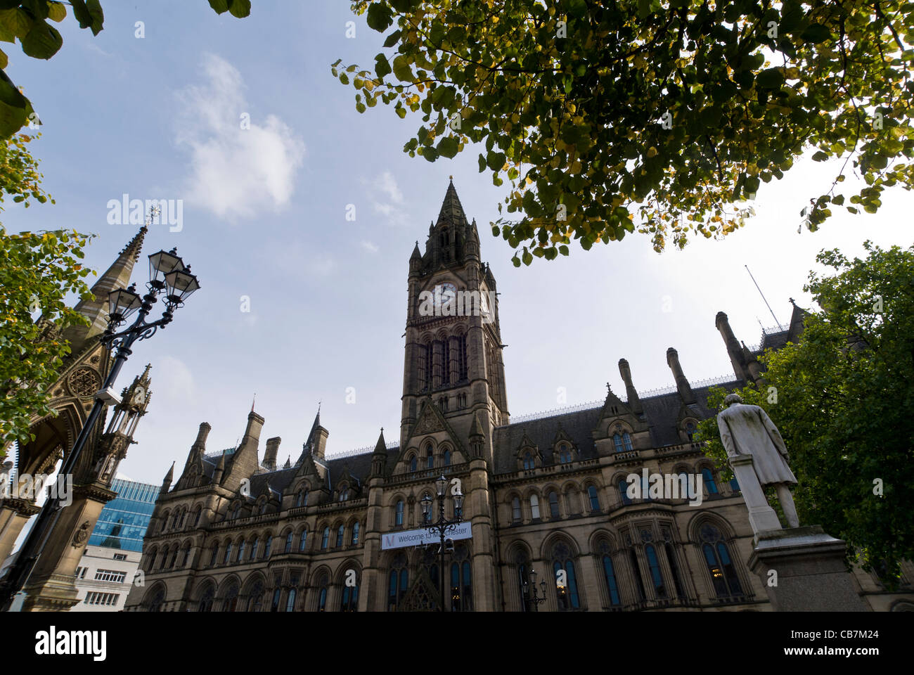 Manchester Town Hall, Albert Square, Manchester Stock Photo - Alamy