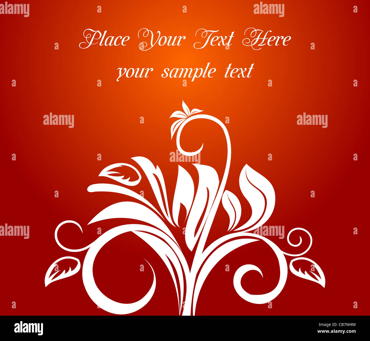 Illustration flourish background, floral elements. Vector Stock Photo ...