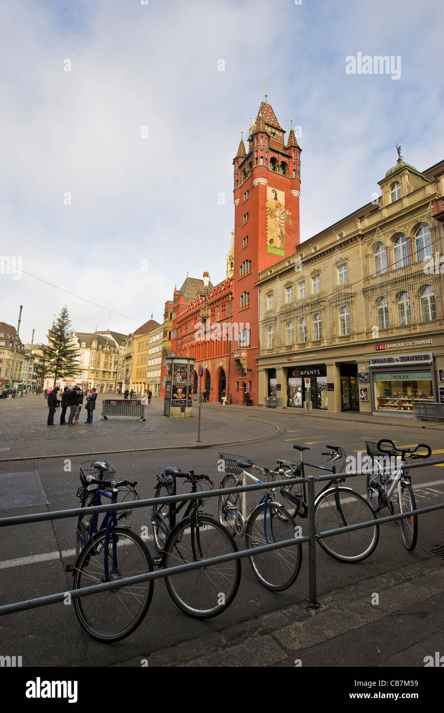 Rathaus, town hall, marketplatz, Basel, Switzerland Stock Photo - Alamy