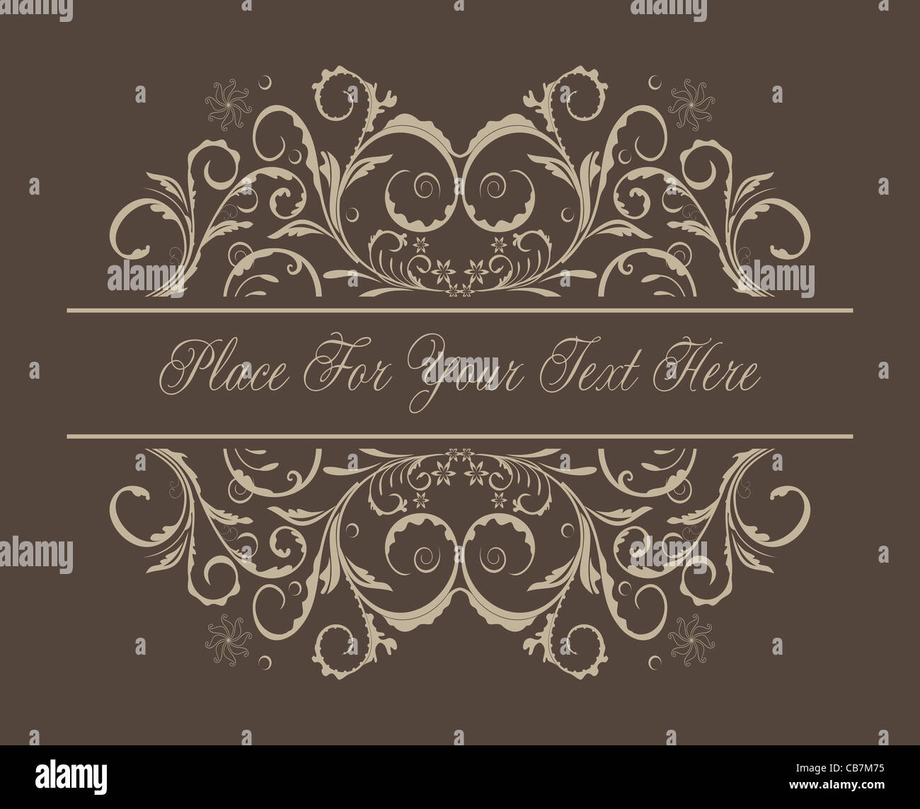 Floral background for design card - vector Stock Photo - Alamy