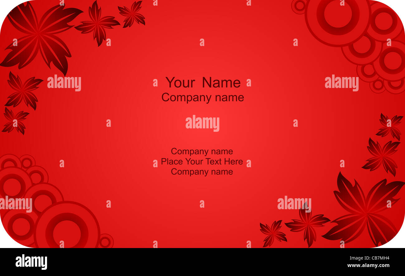 Illustration of template card company label with name. Vector Stock ...