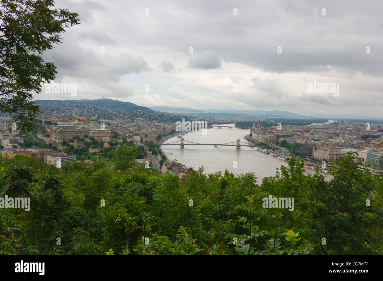 Cityscape of Budapest along the Danube River, Hungary Stock Photo - Alamy