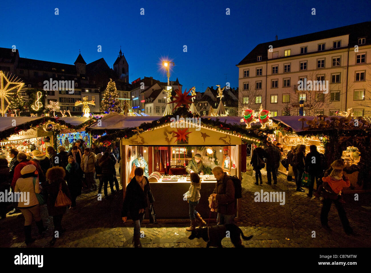 Christmas markets, Basel, Switzerland Stock Photo - Alamy