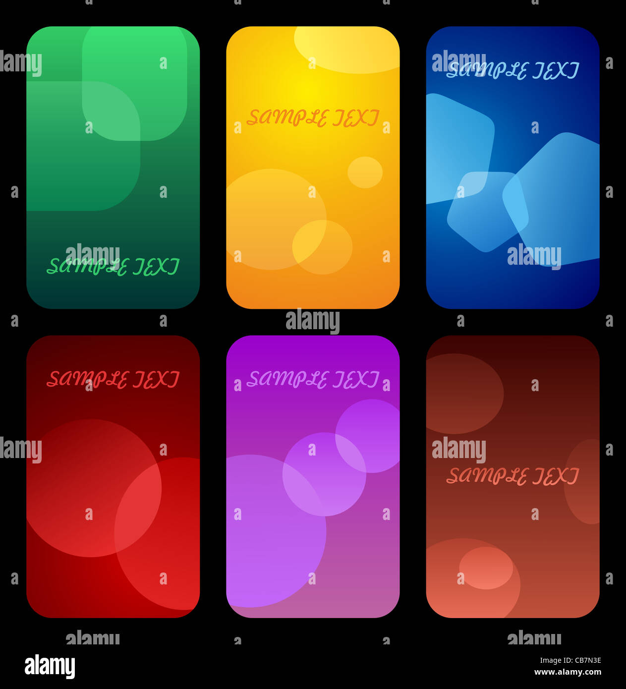 Various business cards templates set. Vector Stock Photo - Alamy