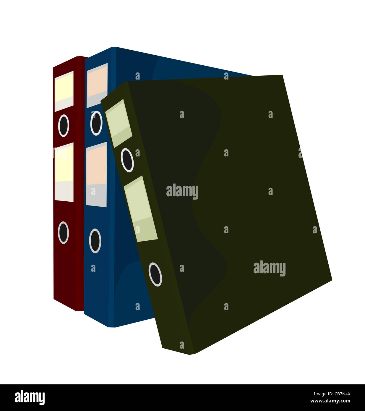 Realistic illustration of close folder isolated on white background ...