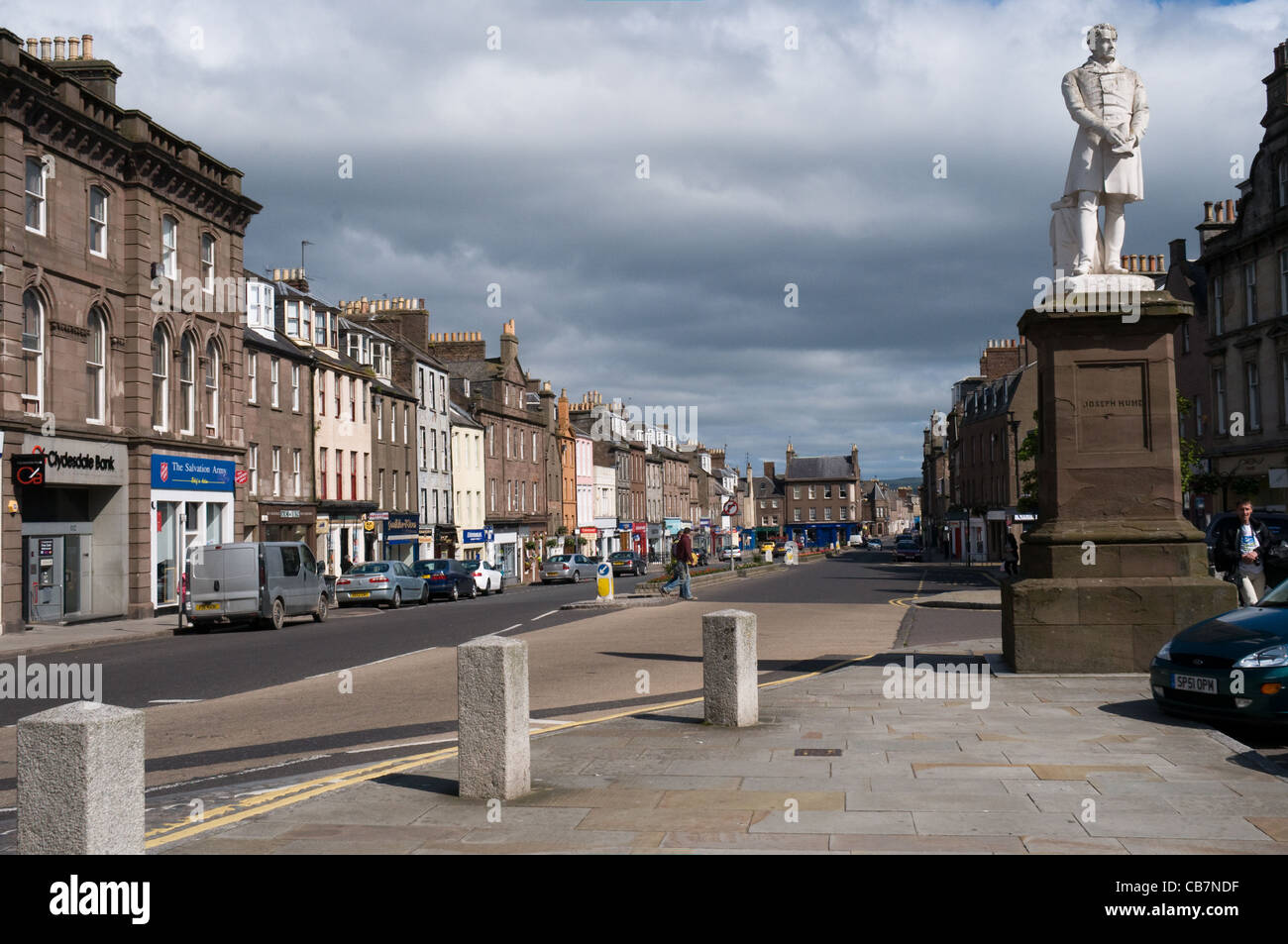The Joseph Hume statue stands in Montrose Hight Street, Angus, Scotland ...