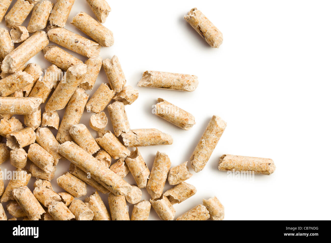 the wooden pellet .ecological heating Stock Photo - Alamy