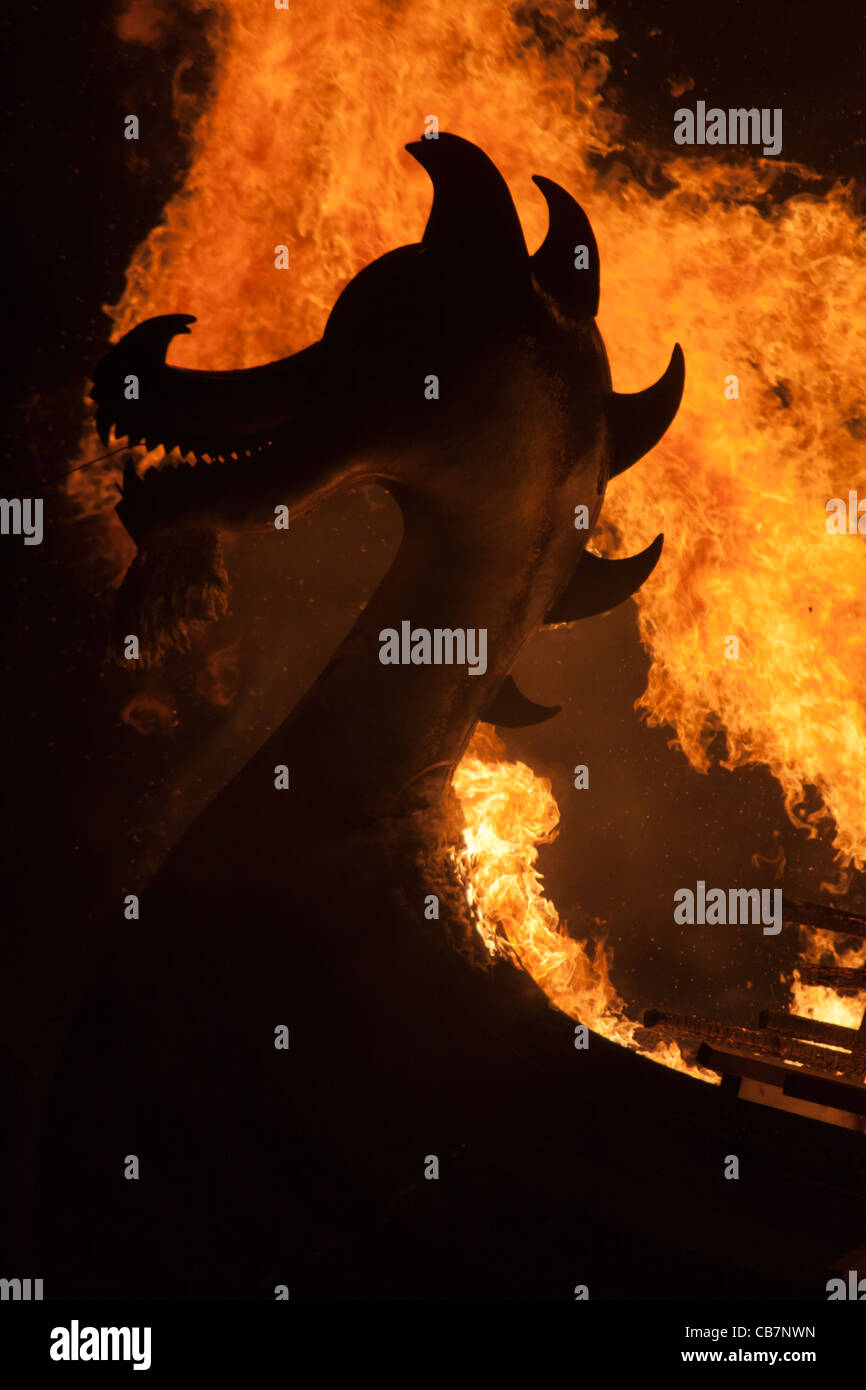 Viking Burning Boat Stock Photos & Viking Burning Boat Stock Images - Alamy