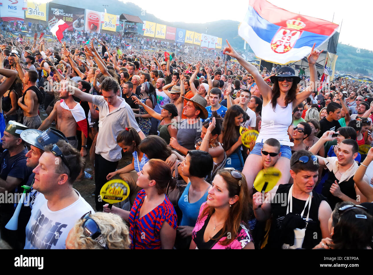 Festival crowd serbia hi-res stock photography and images - Alamy