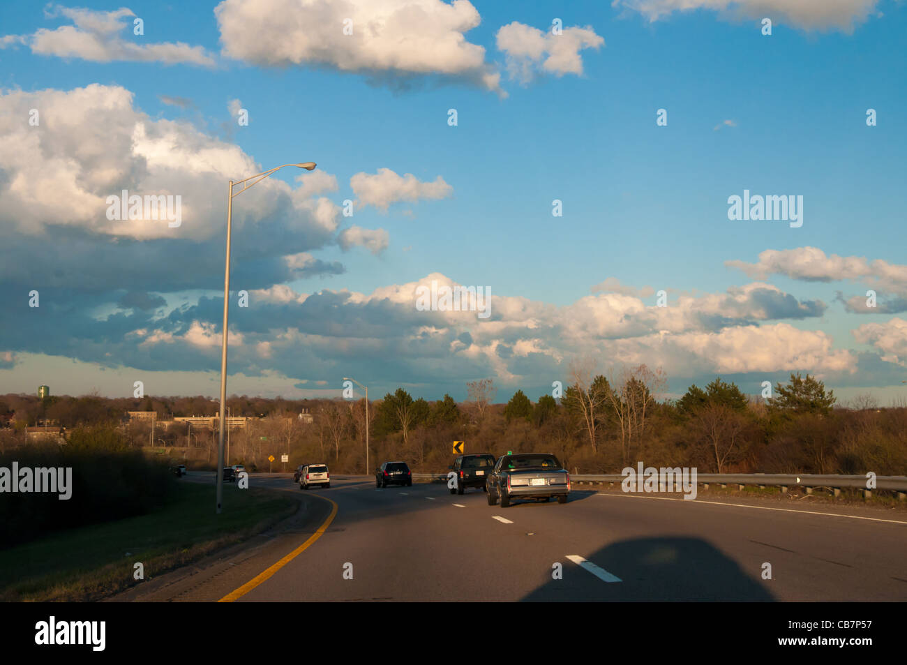 Scenic route 3 from Boston to Cape Cod, MA Stock Photo - Alamy