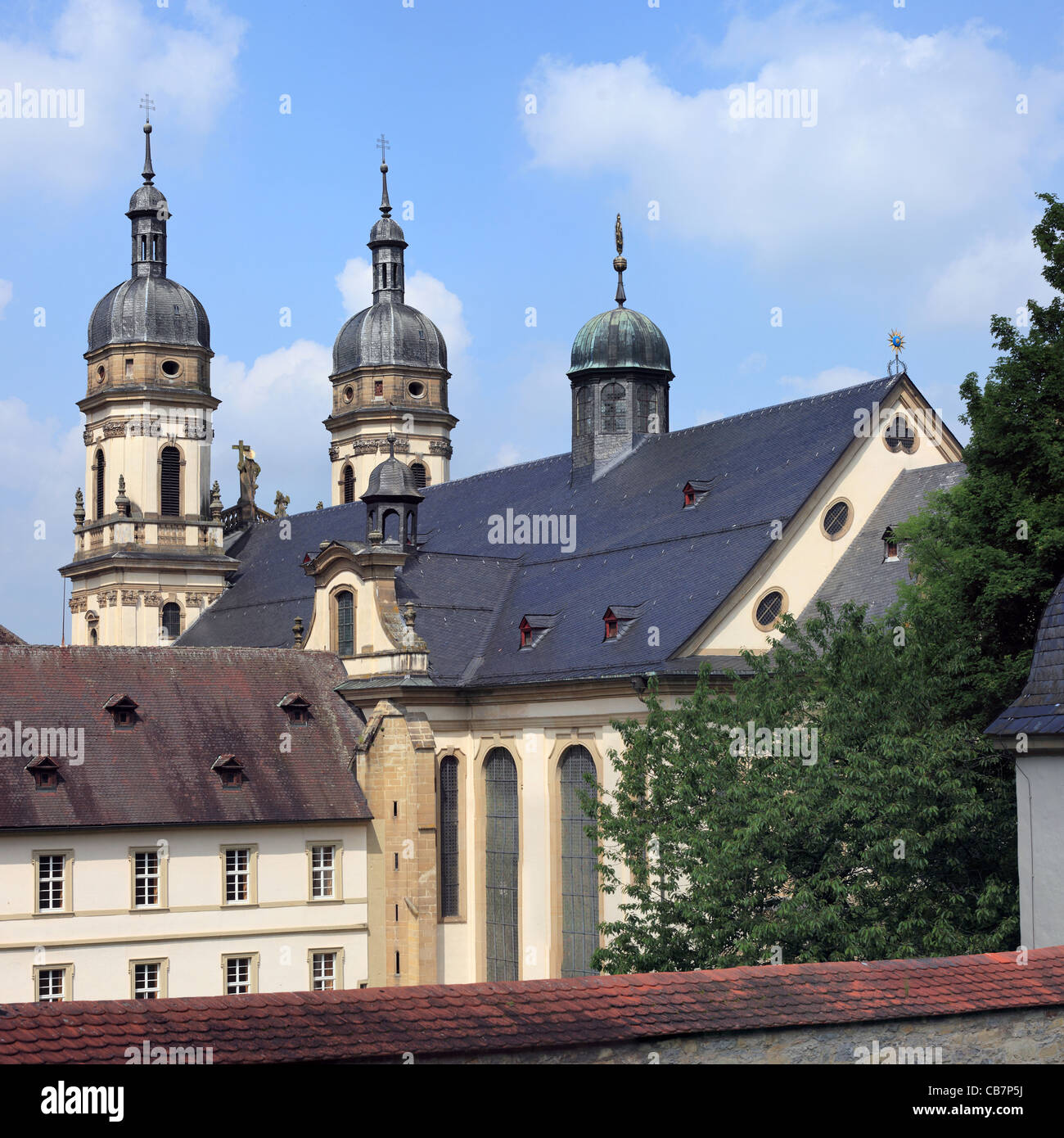 The medieval "Schöntal monastery" of the river Jagst Stock Photo - Alamy