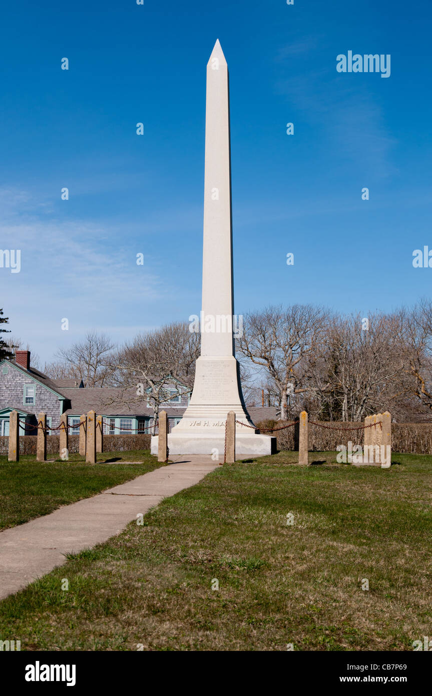 William Henry Mack monument in Chatham, Cape Cod Stock Photo - Alamy