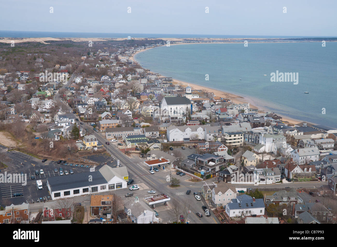 Provincetown view from the Pilgrim Monument, Cape Cod Stock Photo - Alamy