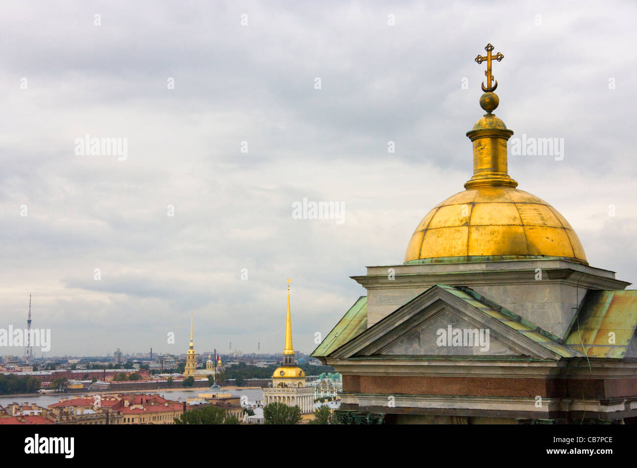 Saint Isaac's Cathedral and the Admiralty in the distance, Saint ...