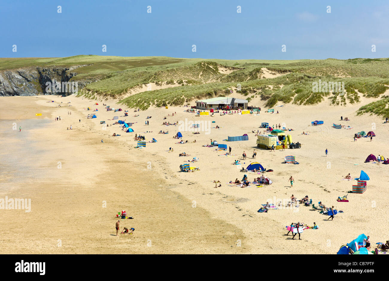 Holywell Bay, Cornwall, UK Stock Photo - Alamy