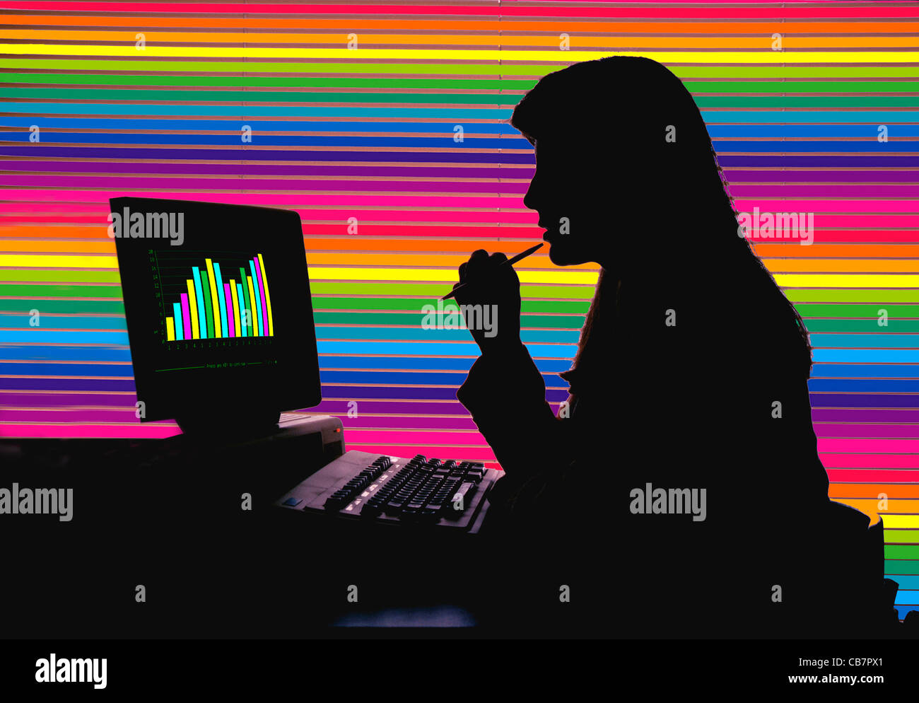 Computer illustration young woman hi-res stock photography and images ...