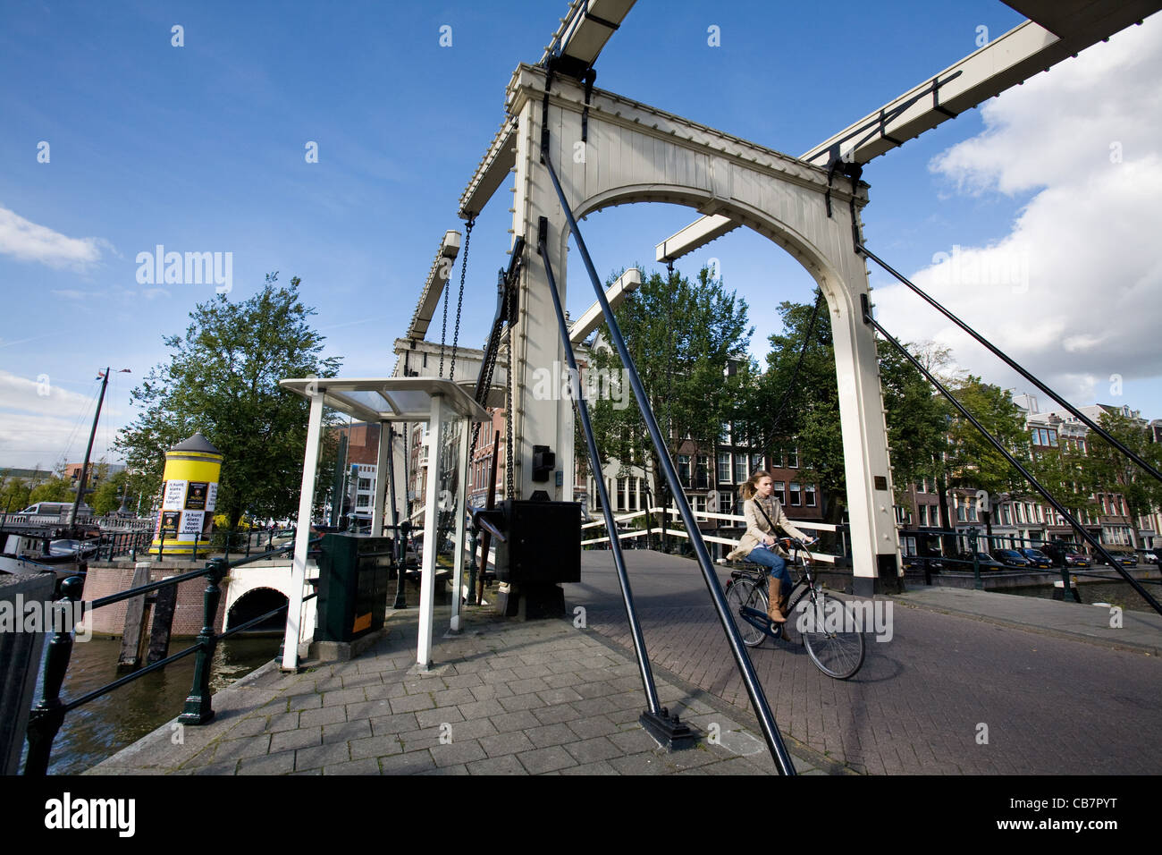 Bridge over Nieuwe Herengracht, Amsterdam, The Netherlands Stock Photo ...