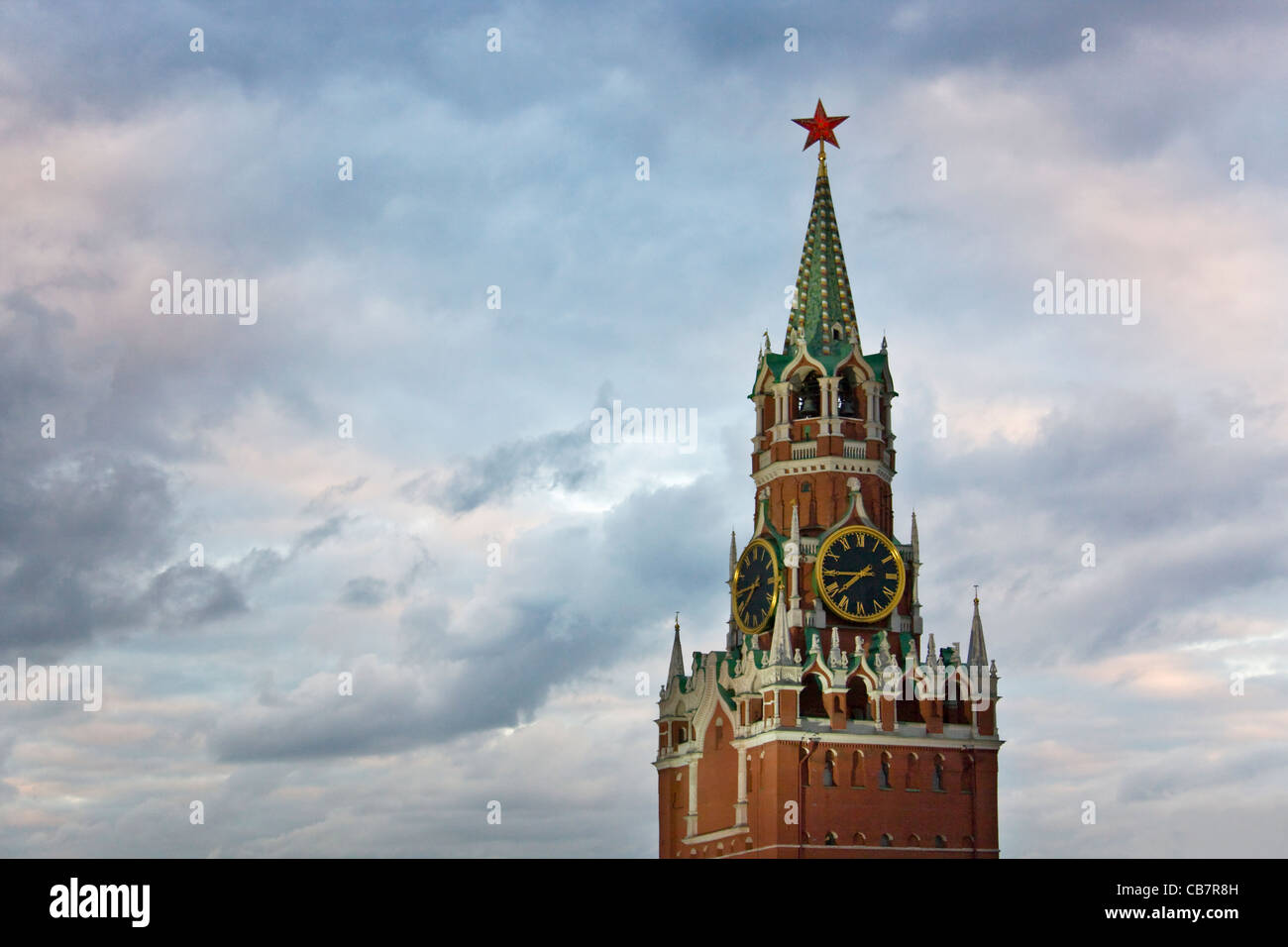 Spasskaya Tower in Red Square, Moscow, Russia Stock Photo - Alamy