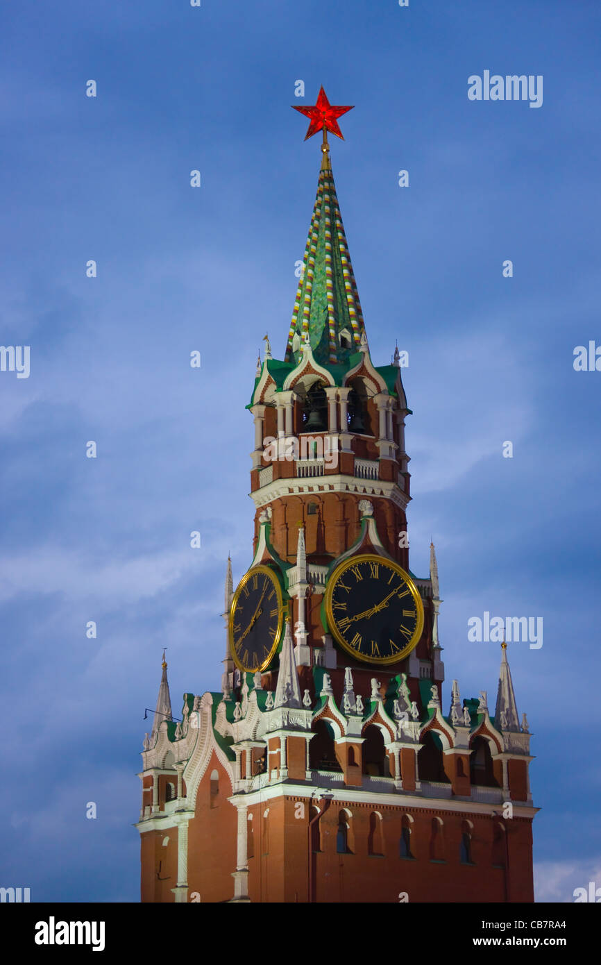 Spasskaya Tower in Red Square, Moscow, Russia Stock Photo - Alamy