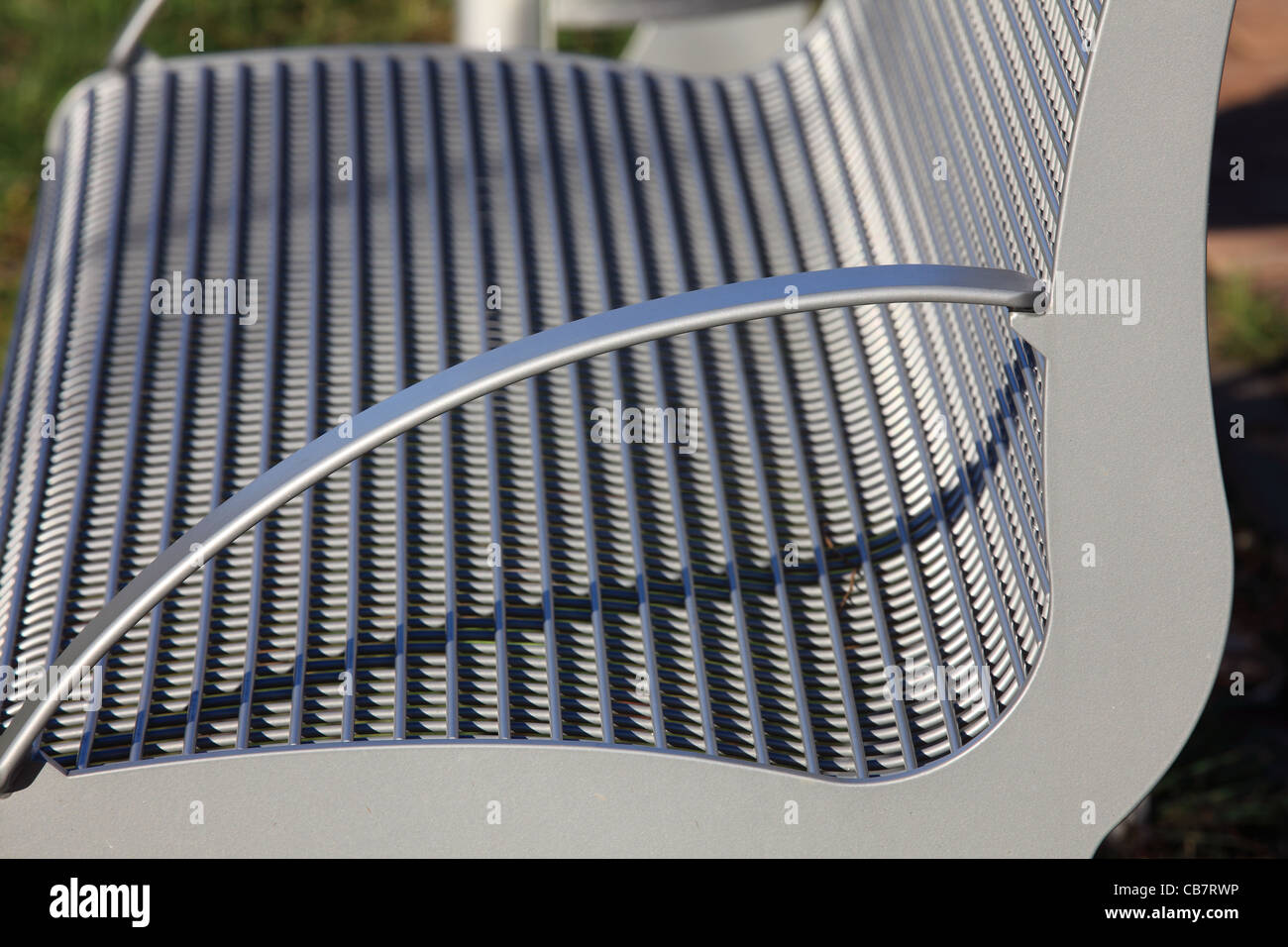 Park Bench detailed view Stock Photo - Alamy