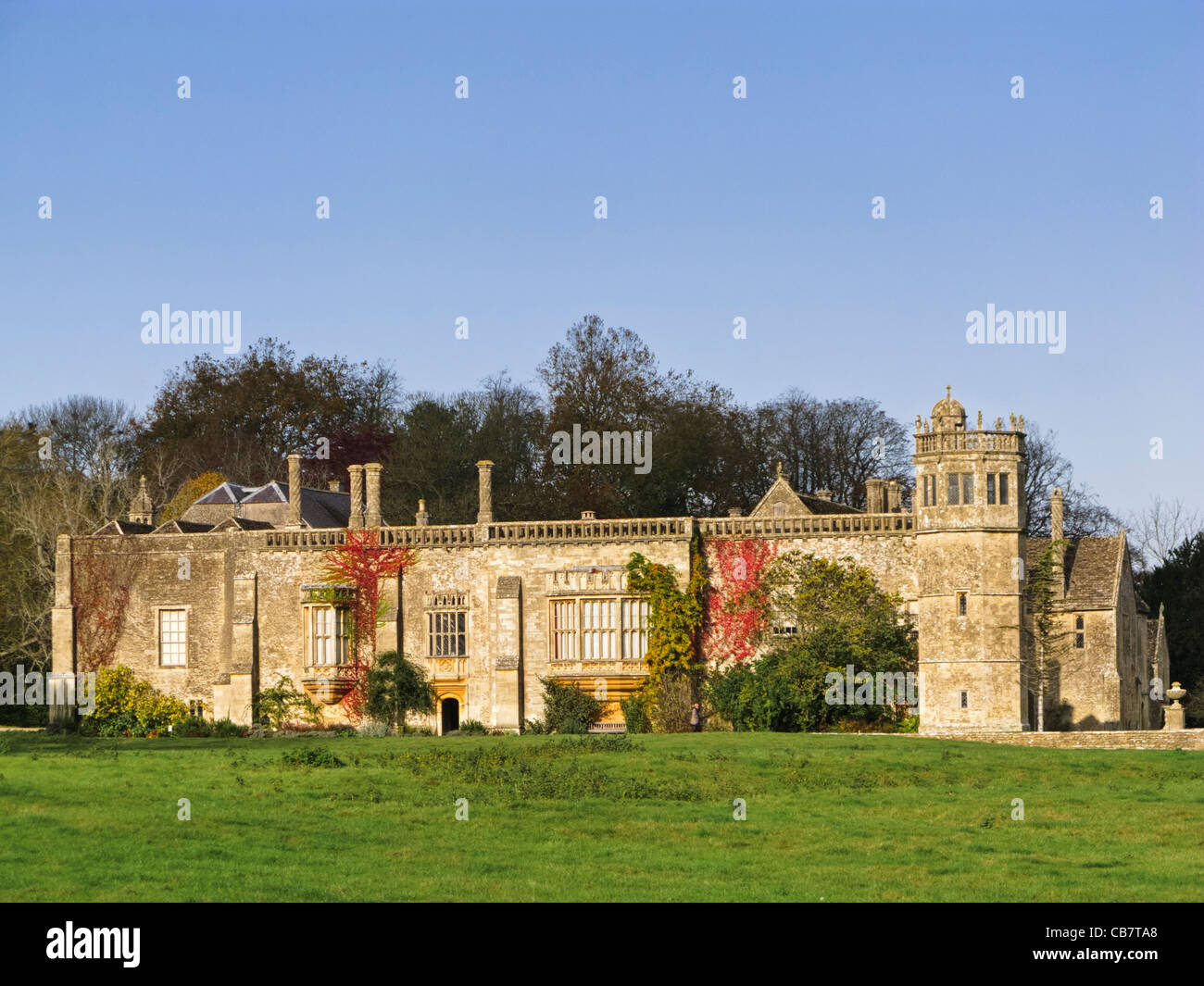 Lacock Abbey - country house in Wiltshire, South West England, UK Stock ...