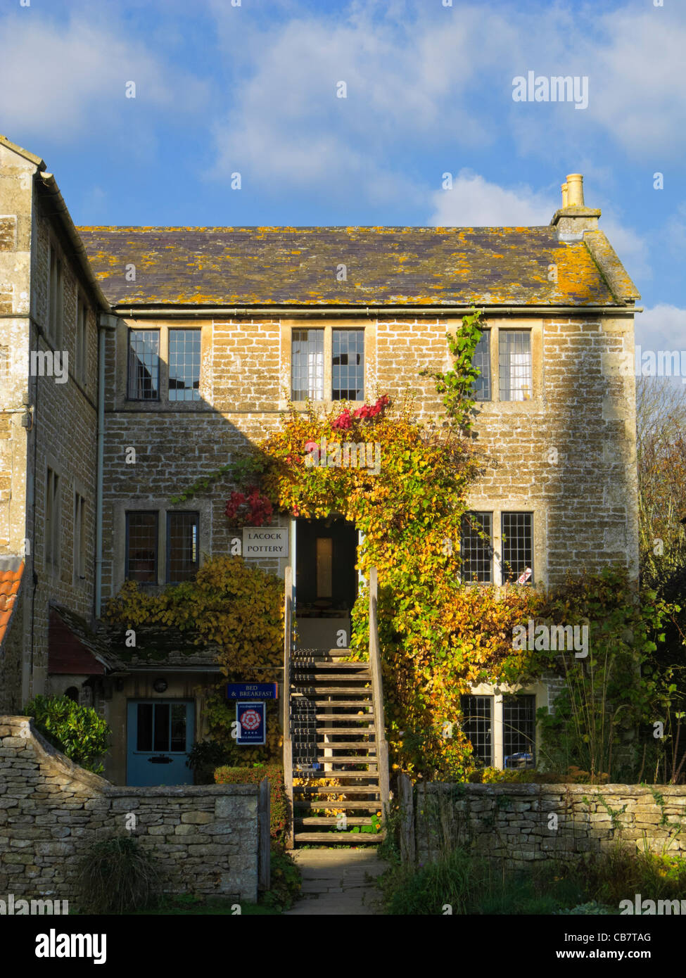 Lacock Pottery in Lacock, Wiltshire, England, UK Stock Photo - Alamy