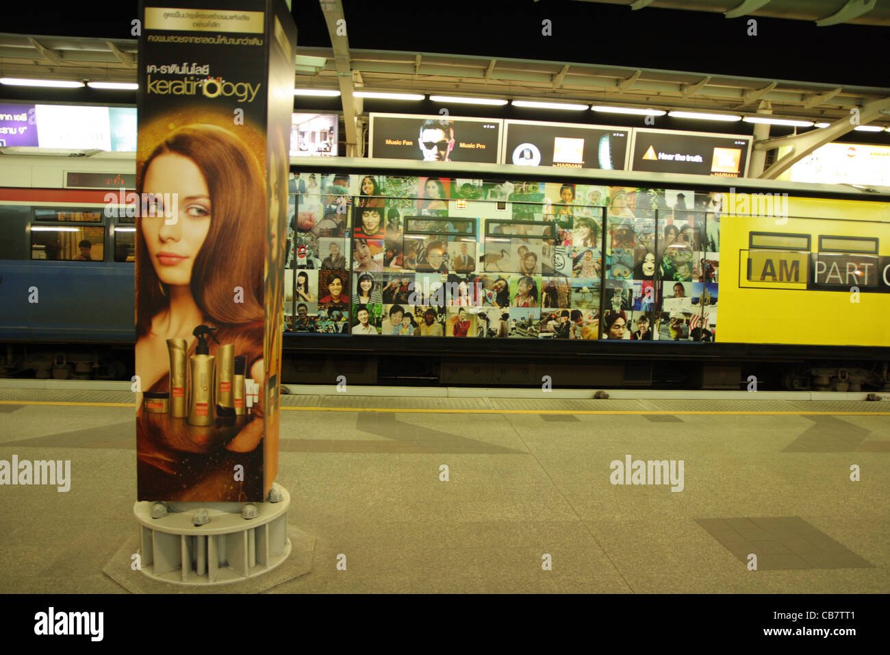 Train advertisement screen bangkok hi-res stock photography and images ...
