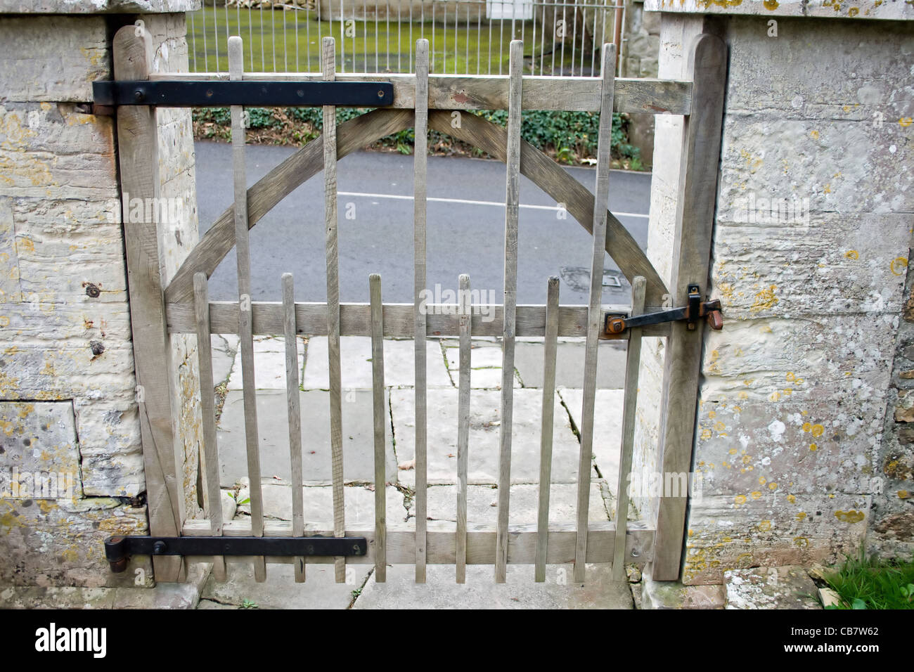 Very old wooden gate at the entrance to St Ann's church ,Weymouth ...