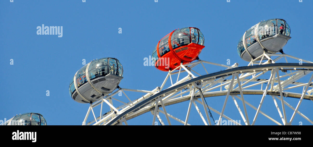 Pods on the London Eye Ferris Wheel Stock Photo - Alamy