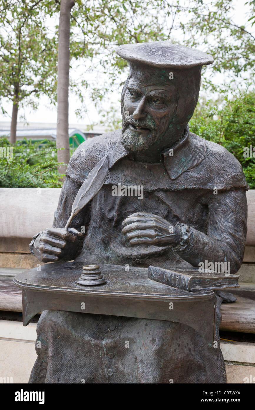 Close up Of The Statue Of William Tyndale First Translator Of The close-up-of-the-statue-of-william-tyndale-first-translator-of-the