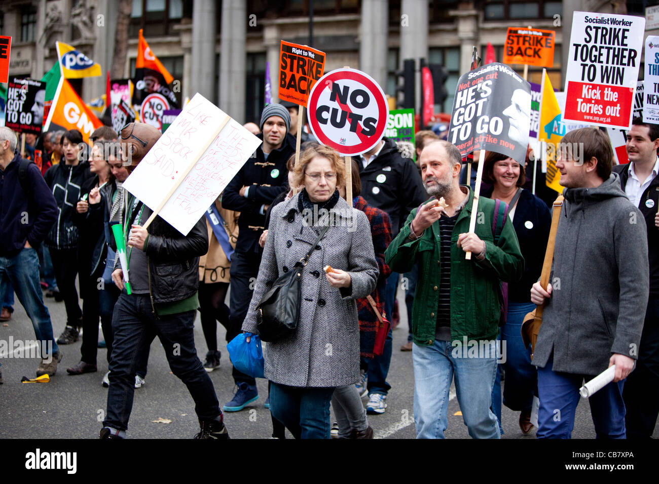 Strike protest signs hi-res stock photography and images - Alamy