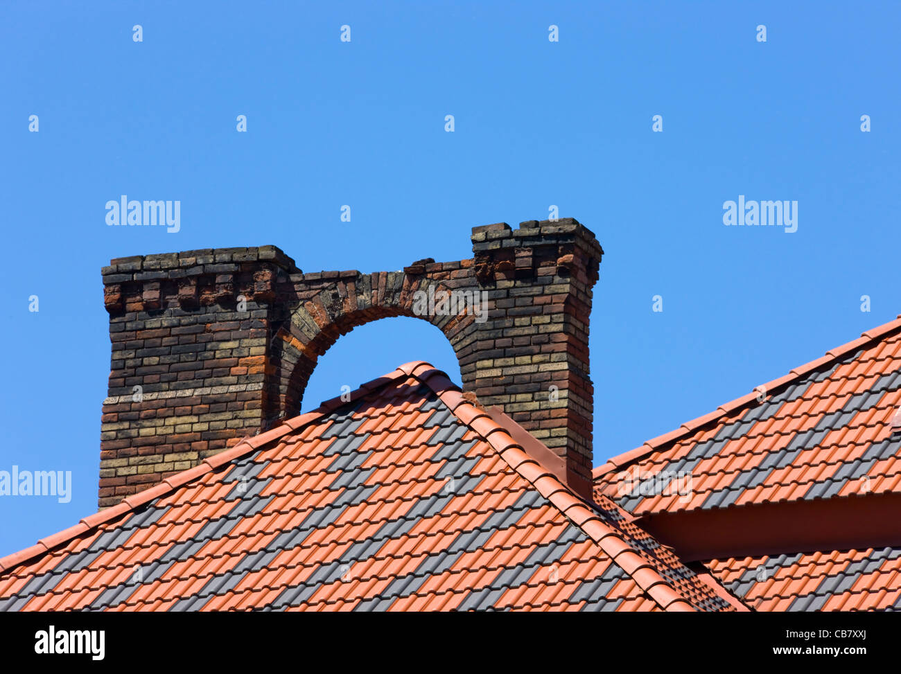 Traditional red tile house, Lviv, Ukraine Stock Photo - Alamy