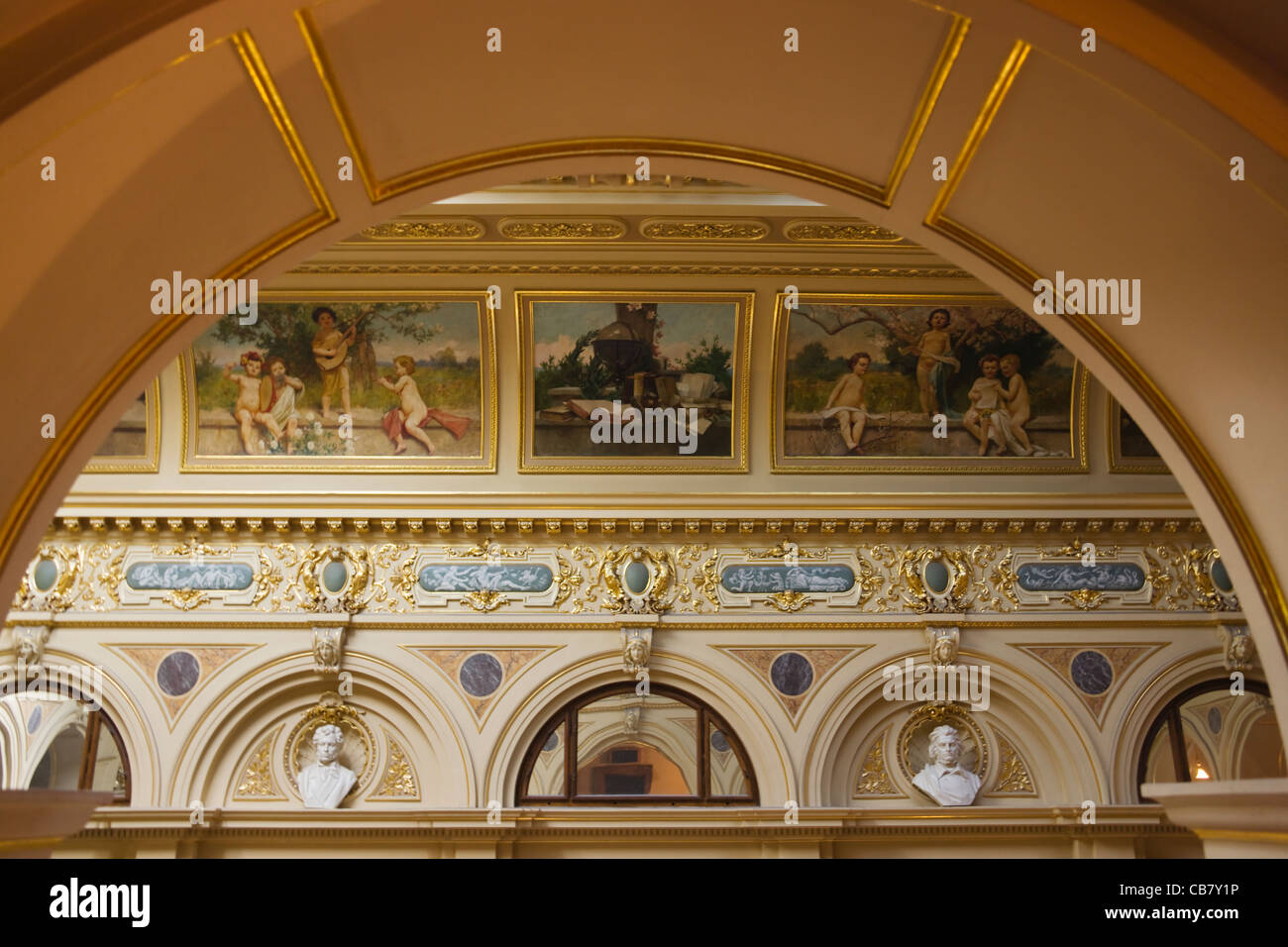 Inside the Opera House, Lviv, Ukraine Stock Photo - Alamy