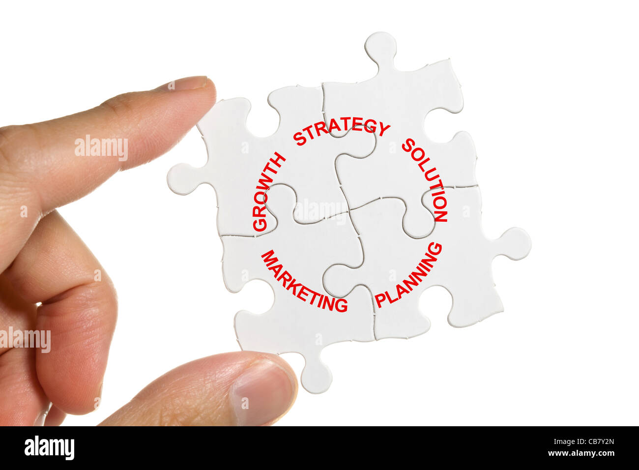 Puzzle, business concept marketing Strategy Stock Photo - Alamy