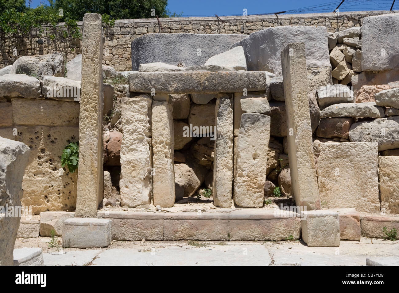 South Malta: Tarxien Temples [altar?] Stock Photo - Alamy