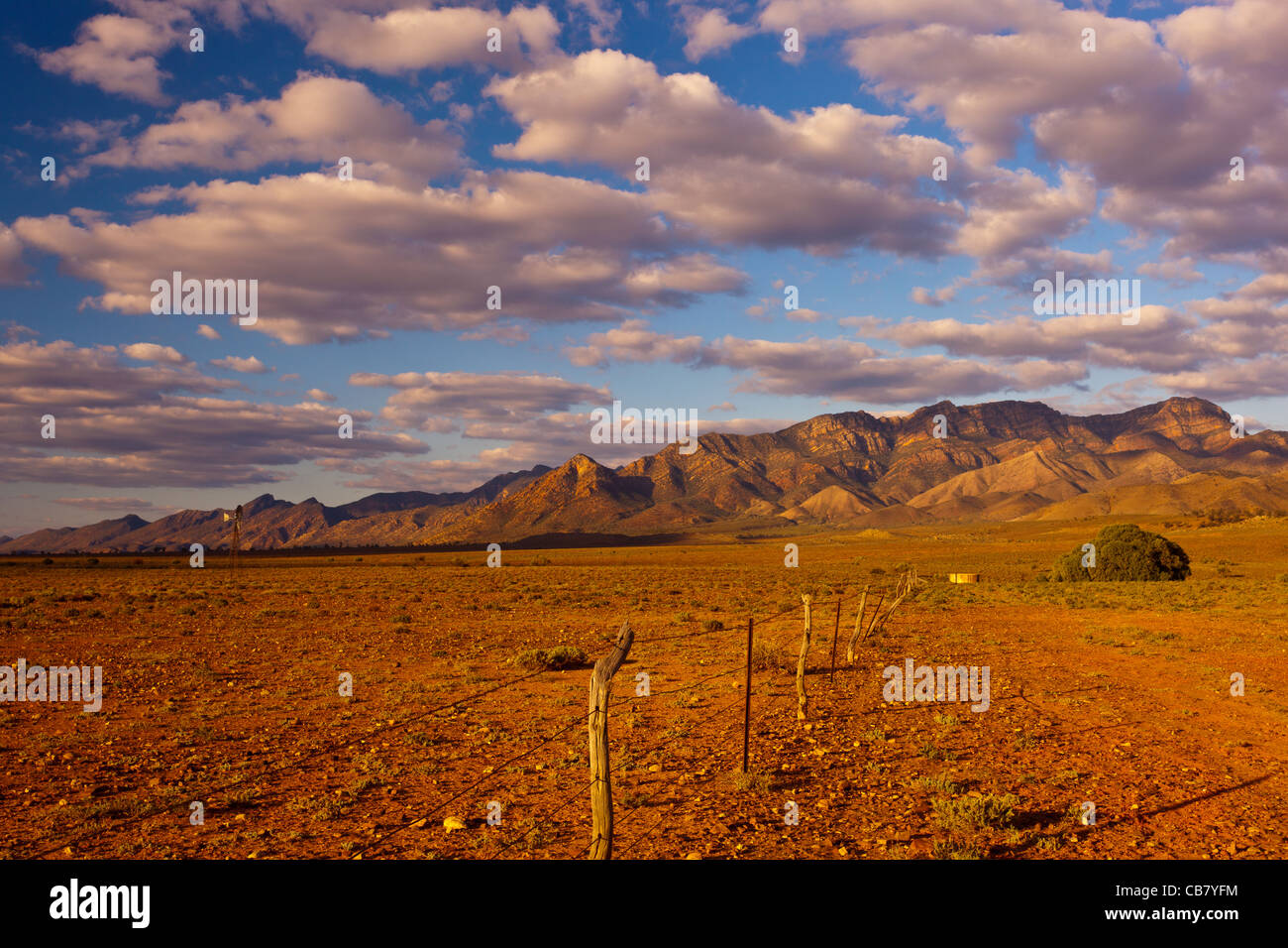 View over Merna Mora Station from Moralana Scenic Drive to the Wilpena ...