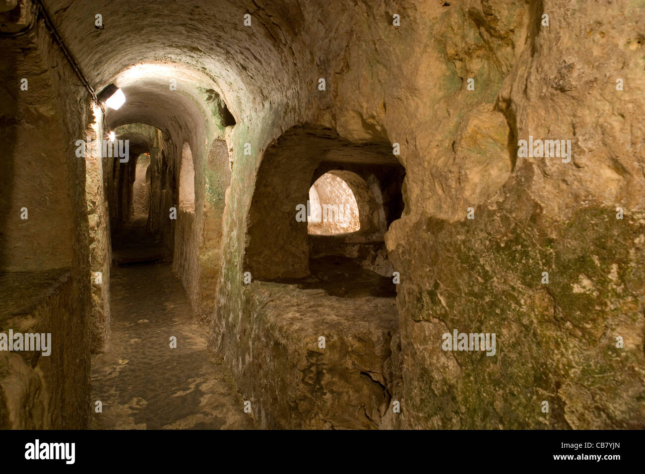 Early christian catacombs hi-res stock photography and images - Alamy